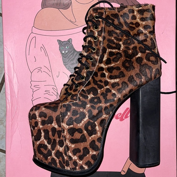 Jeffrey Campbell | Shoes | Jeffrey Campbell Big Lita Brown Leopard ...